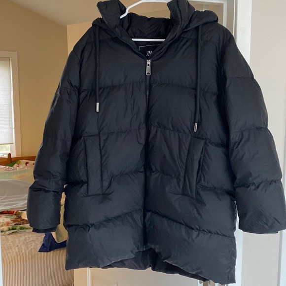 Zara | Jackets & Coats | Zara Puffy Coat Womans Medium | Poshmark